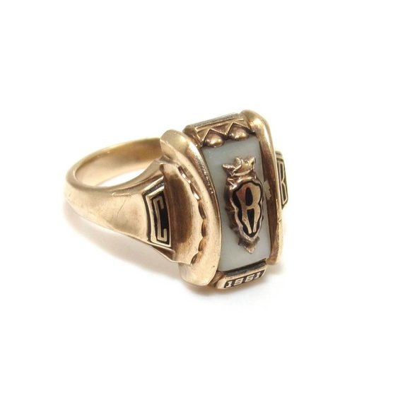 Jostens | Jewelry | Vtg Jostens K Gold 1961 High School Class Ring 4 ...